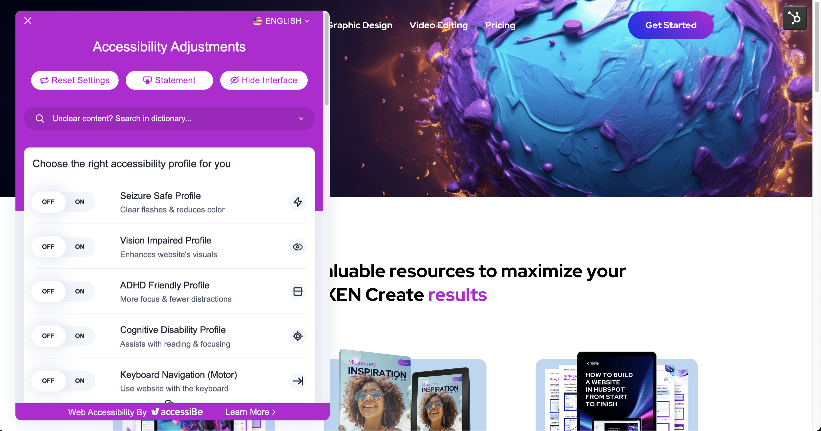 How to add an Accessibility tool to your HubSpot website