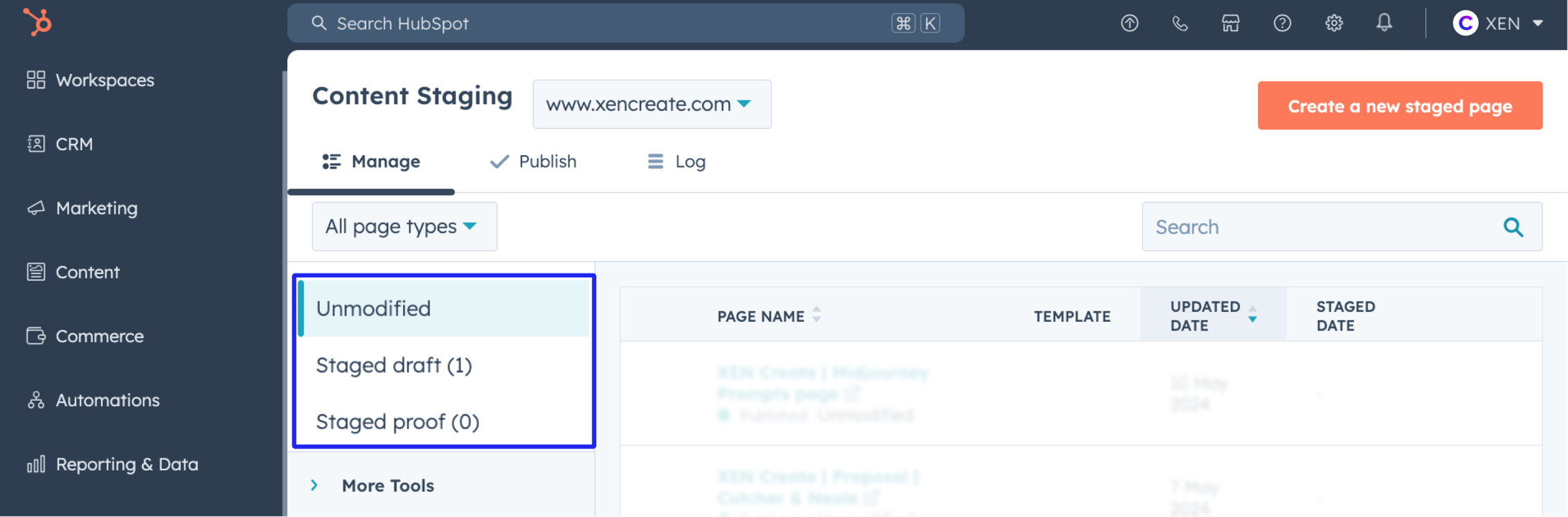 Effortless Website Revamp: Discover HubSpot's Content Staging